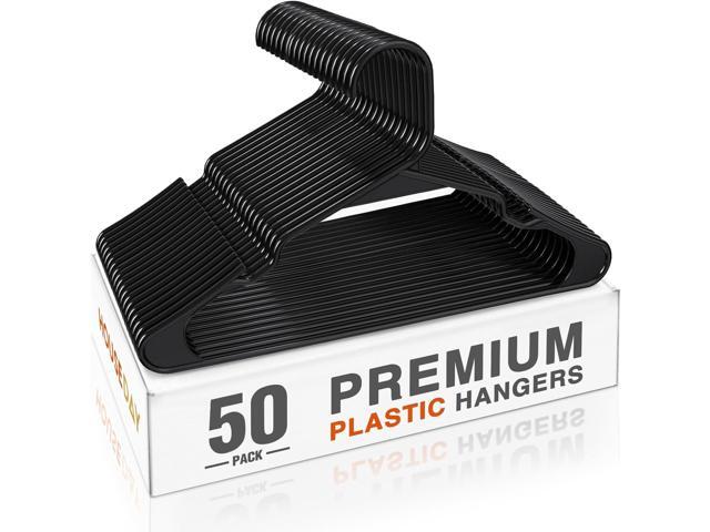 Click here for HOUSE DAY Plastic Hangers 50 Pack - Black Clothes... prices
