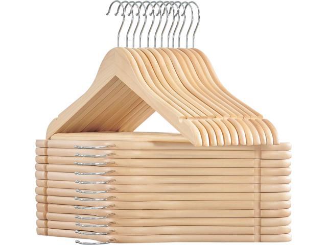 Click here for SONGMICS Wooden Hangers  Pack of 24  Coat Hangers... prices