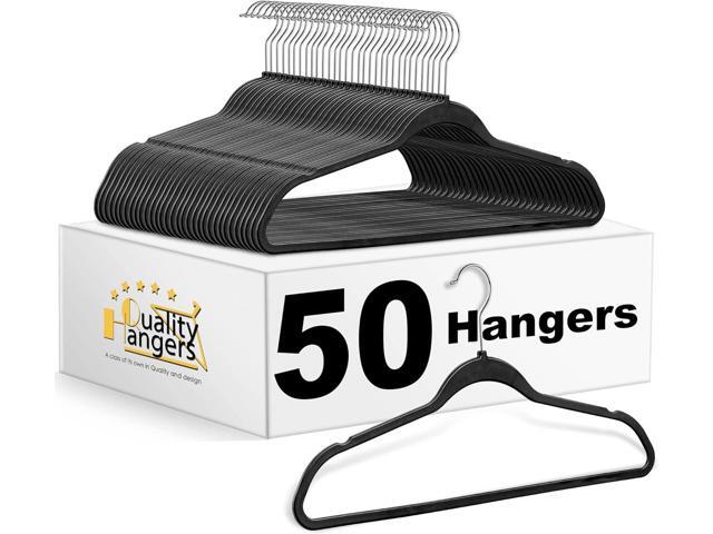 Click here for Quality Hangers 50 Pack Slim Plastic Hangers for C... prices