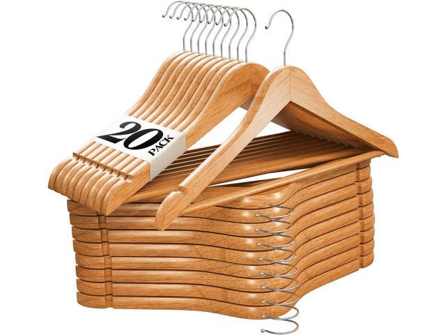 Click here for Premium Wooden Hangers 20 Pack - Durable Non Slip... prices