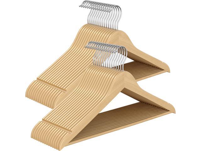 Click here for SONGMICS Wooden Hangers  Pack of 30  Coat Hangers... prices