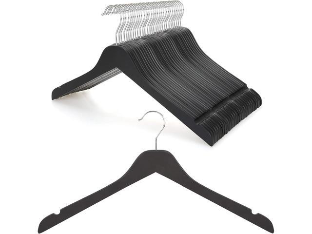 Click here for TOPIA HANGER Black Wooden Hangers 30 Pack  0.28-in... prices