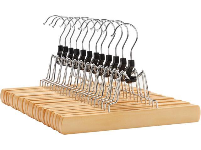 Click here for SONGMICS 12 Pack Wooden Pants Hangers  Premium Sol... prices