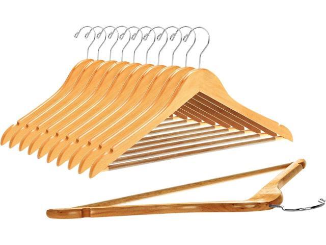 Click here for Quality Wooden Hangers - Slightly Curved Hanger Se... prices