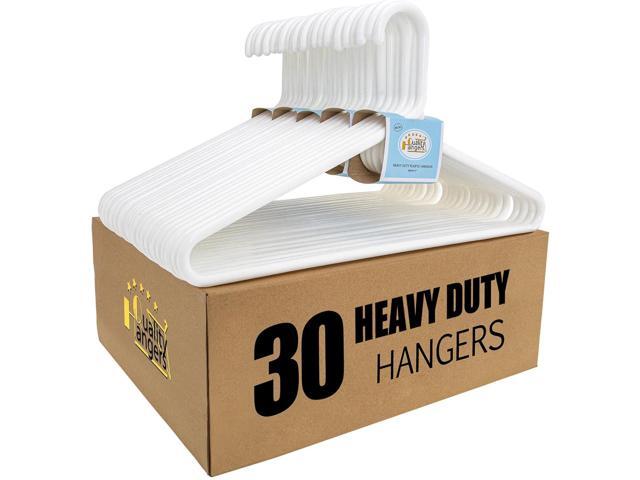 Click here for Quality White Plastic Hangers 30 Pack - Super Heav... prices
