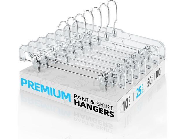 Click here for HOUSE DAY Clear Pants Hangers with Clips 25 Pack... prices