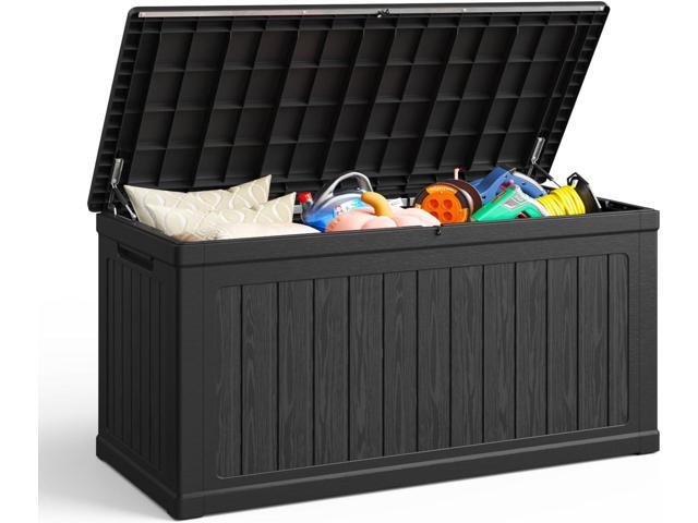 Click here for 230 Gallon Outdoor Large Resin Storage Box  Waterp... prices