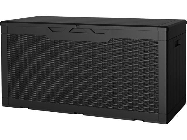 Click here for JUMMICO 100 Gallon Resin Deck Box  Waterproof Outd... prices