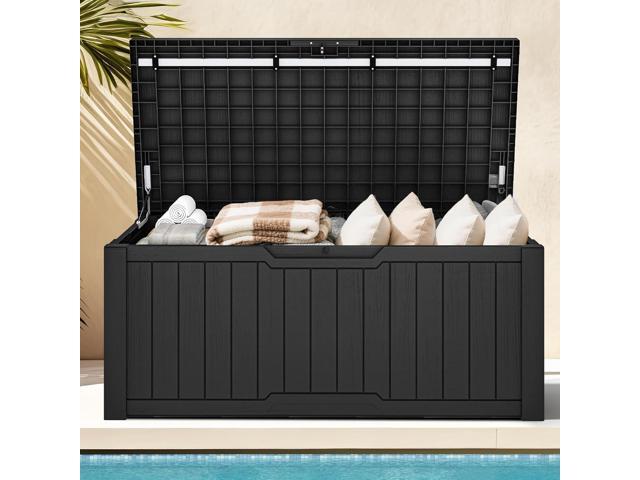 Click here for DWVO 120 Gallon Large Deck Box  Outdoor Lockable S... prices