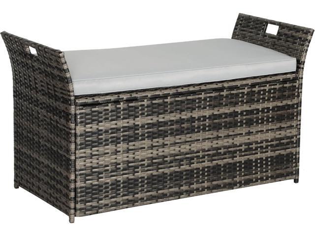 Click here for 90 Gallon Patio Storage Bench  Outdoor Wicker Deck... prices