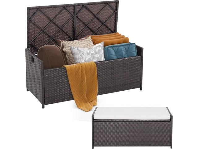 Click here for Tangkula 34 Gallon Outdoor Storage Bench with Seat... prices