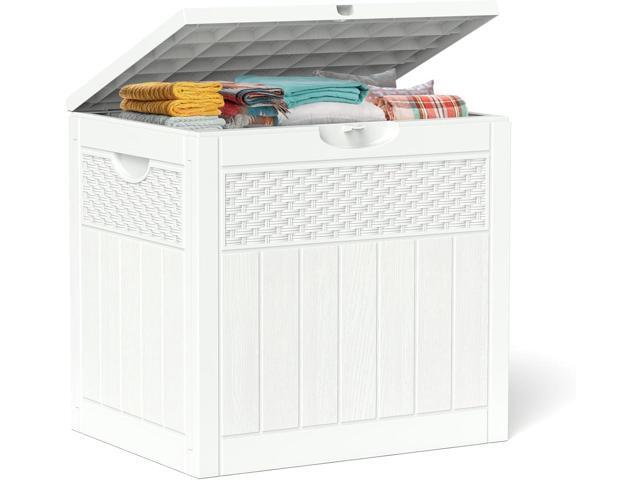 Click here for 33 Gallon Resin Deck Box  Weatherproof Outdoor Sto... prices