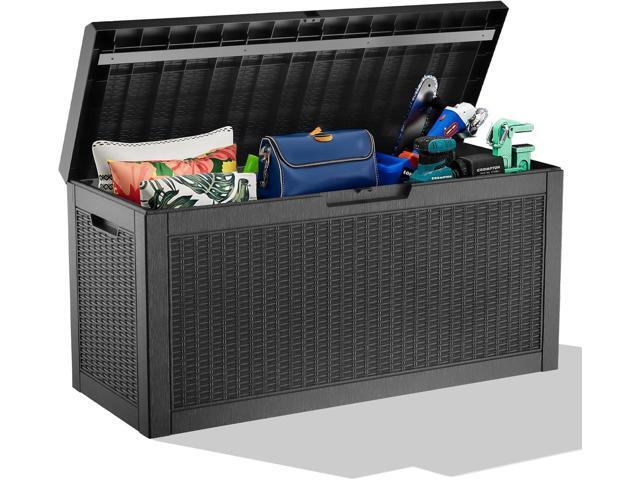 Click here for 60 GallonOutdoor Storage Box Resin Deck Boxes Wate... prices