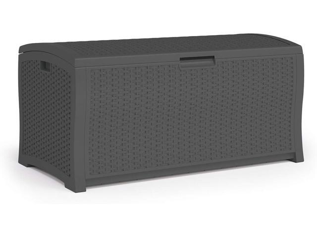 Click here for Suncast 122-Gallon Extra Large Resin Wicker Outdoo... prices