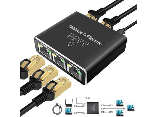 Click here for Gigabit Ethernet Splitter 1 to 4 High Speed  1000M... prices