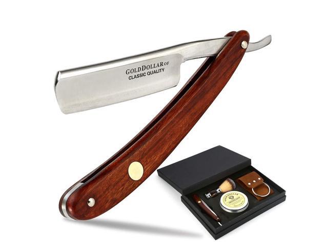 Click here for Straight Razor GOLD DOLLAR Wooden Handle Retro Sha... prices