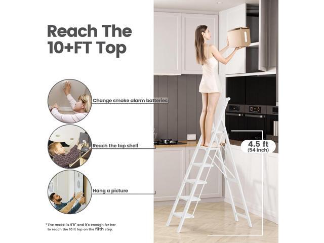 Click here for 6 Step Ladder  Folding Step Stool with Handgrip an... prices