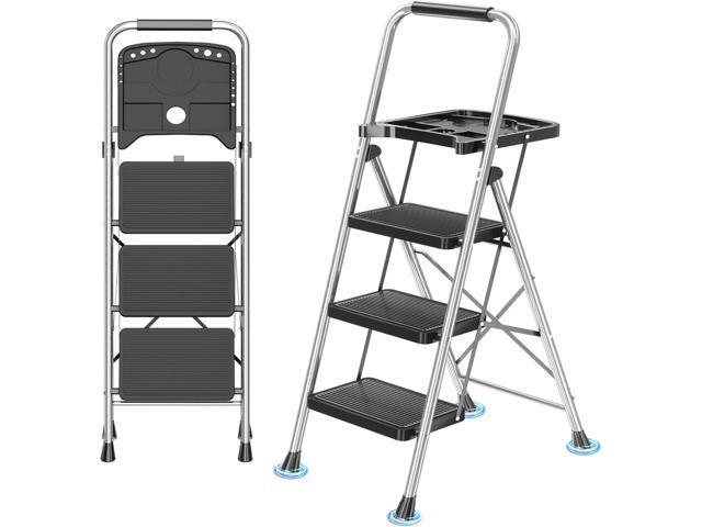 Click here for 3 Step Ladder  Folding Step Stool with Tool Platfo... prices