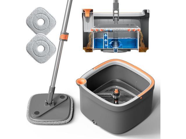Click here for KZKR Spin Mop and Bucket Set with 2 Replaceable Mi... prices