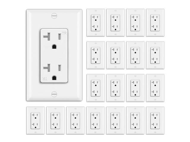 Click here for BESTTEN 20 Pack 20 Amp Decor Wall Receptacle Outle... prices