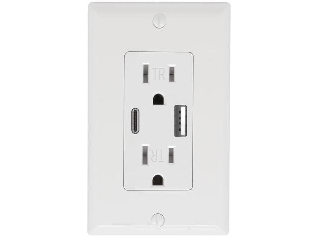 Click here for Wall Outlet 15 Amp  UL Listed  USB C & USB A Port... prices