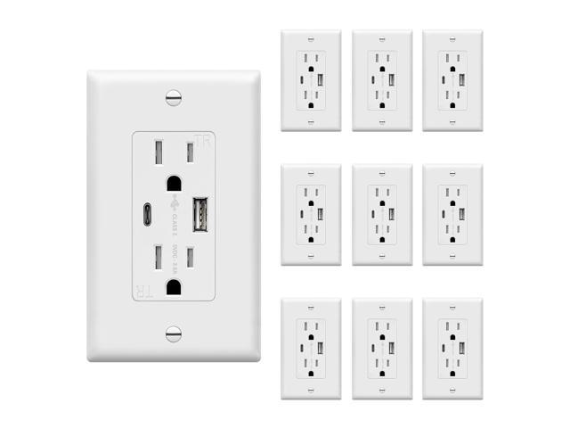Click here for TOPGREENER USB Outlet  Type C Wall Outlet  15 Amp... prices