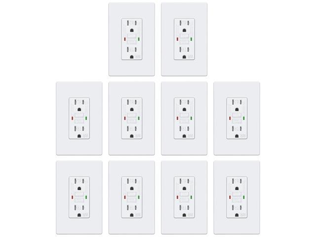 Click here for ELECTECK 10 Pack GFCI Outlets 15 Amp  Outdoor Weat... prices