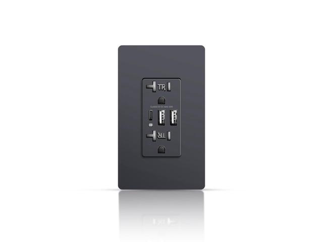 Click here for Black Wall USB Outlet  20Amp Tamper-Resistant Rece... prices