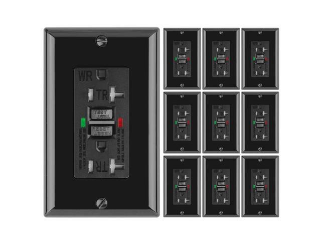 Click here for 10 Pack - POWAWINI GFCI Outlet 20 Amp  UL Listed... prices