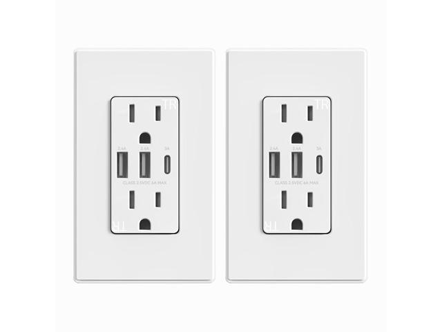 Click here for ELEGRP USB Outlets Receptacles  3-Port USB C Wall... prices