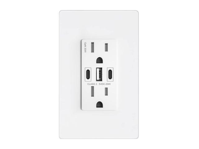 Click here for GaN 30W 6Amp 3-Port USB Wall Outlet  15 Amp Tamper... prices