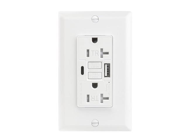 Click here for BAOMAIN 20A GFCI Outlet with USB-A & USB-C Chargin... prices