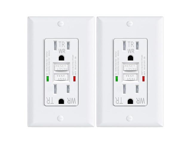 Click here for 2 Pack GFCI Outlet 15 Amp GFI Electrical Outlet Ou... prices