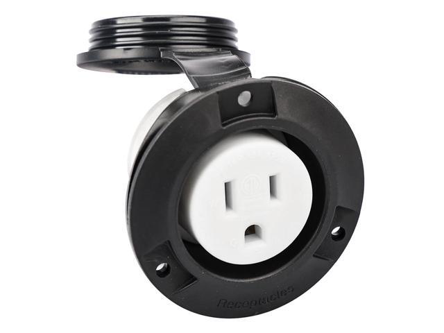 Click here for Veepeak 15 Amp Flanged Shore Power Outlet 125 Volt... prices