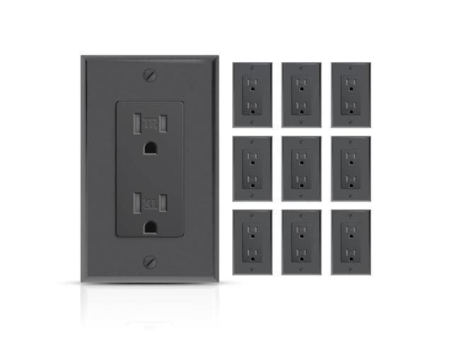 Click here for Black Decorator Wall Receptacle Outlet  15A Duplex... prices