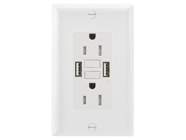 Click here for GFCI Outlet with USB in-Wall AC125V 15Amp Self-Tes... prices