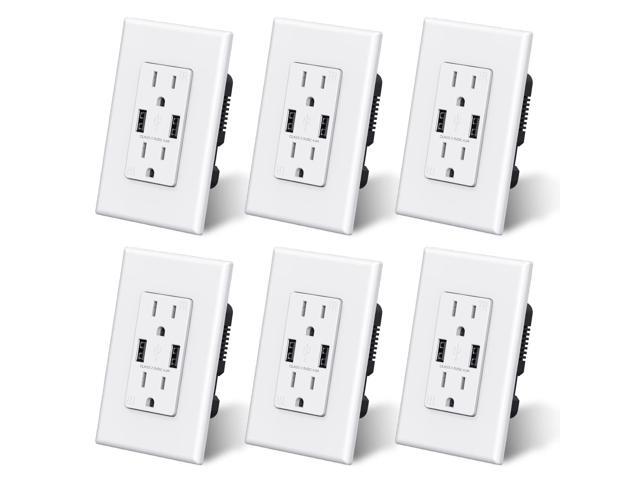 Click here for ELEGRP USB Outlet  15 Amp Wall Outlet with Dual US... prices