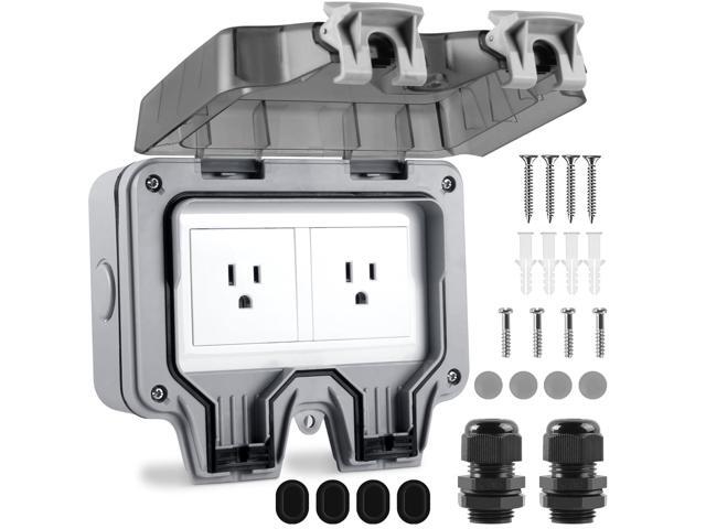 Click here for Outdoor Outlet Box Waterproof Outdoor Power Outlet... prices
