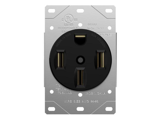 Click here for ENERLITES 66500-BK  50 Amp 125/250V Range Receptac... prices