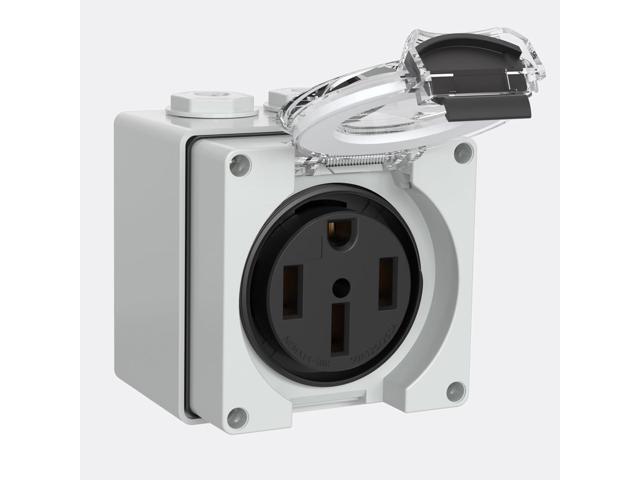 Click here for 50 Amp Power Outlet Box NEMA 14-50R Outlet 125/250... prices