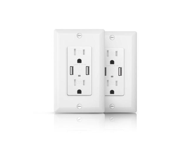 Click here for USB Wall Outlet  15 Amp Duplex Tamper Resistant Re... prices