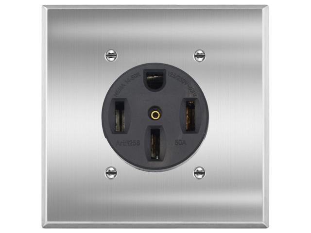 Click here for NEMA 14-50R Power Outlet 50 Amp 250V  Heavy-Duty 5... prices