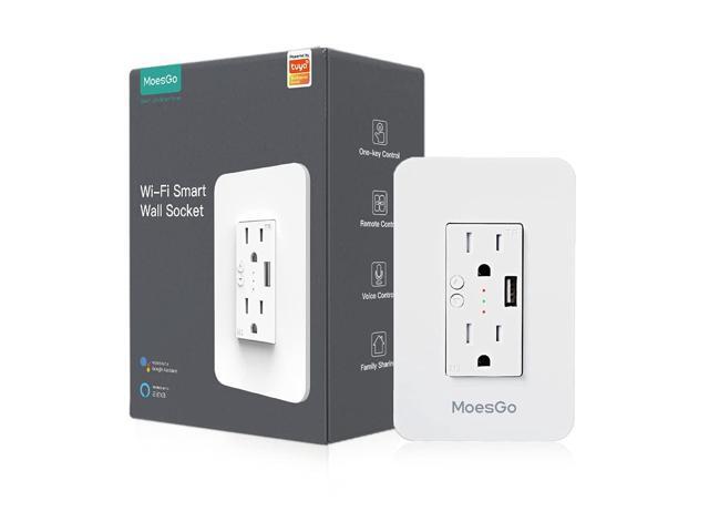 Click here for MoesGo Smart Power Wall Outlet with USB  WiFi Sock... prices