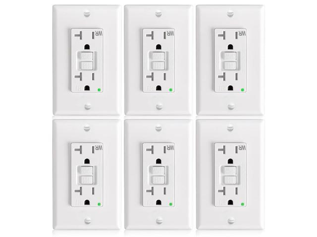 Click here for Amico 6 Pack GFCI Outlet 20 Amp with Thinner Desig... prices