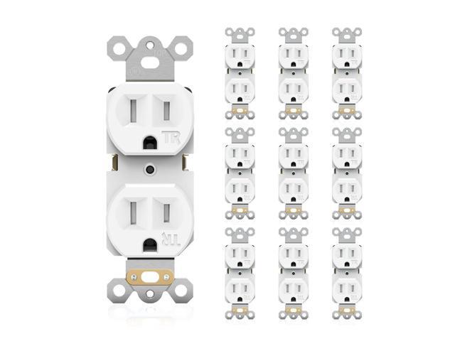 Click here for Wall Outlet Receptacle White  Tamper-Resistant Ele... prices