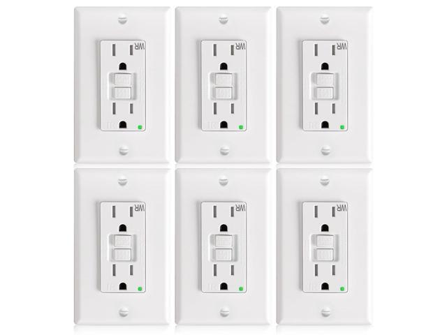 Click here for Amico 6 Pack GFCI Outlet 15 Amp with Thinner Desig... prices