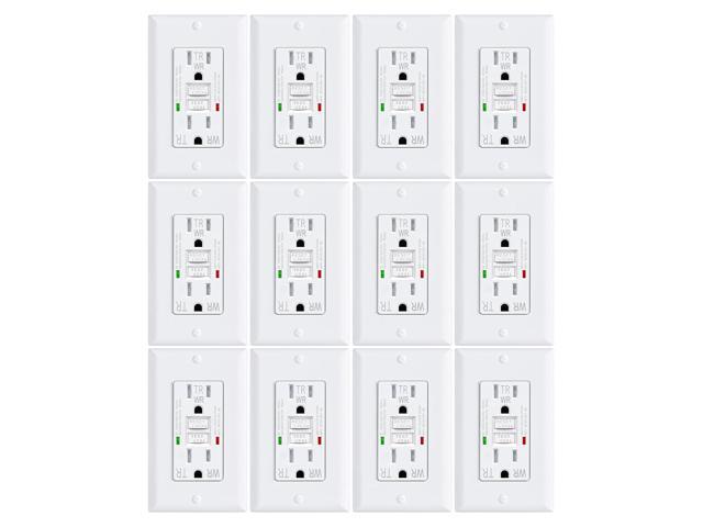 Click here for 12 Pack GFCI Outlet 15 Amp GFI Electrical Outlet O... prices