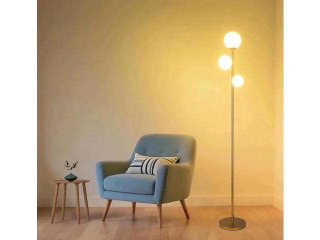 Click here for Fiqevs 3 Globe Mid Century Modern Floor Lamp for L... prices