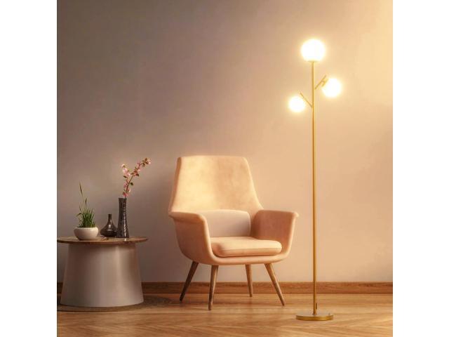 Click here for Fiqevs 3 Globe Mid Century Floor Lamp  Vintage Sta... prices