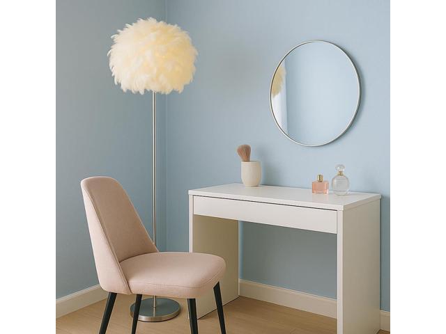 Click here for LIGHTACCENTS 69 Luxury Feather Floor Lamp with Chr... prices